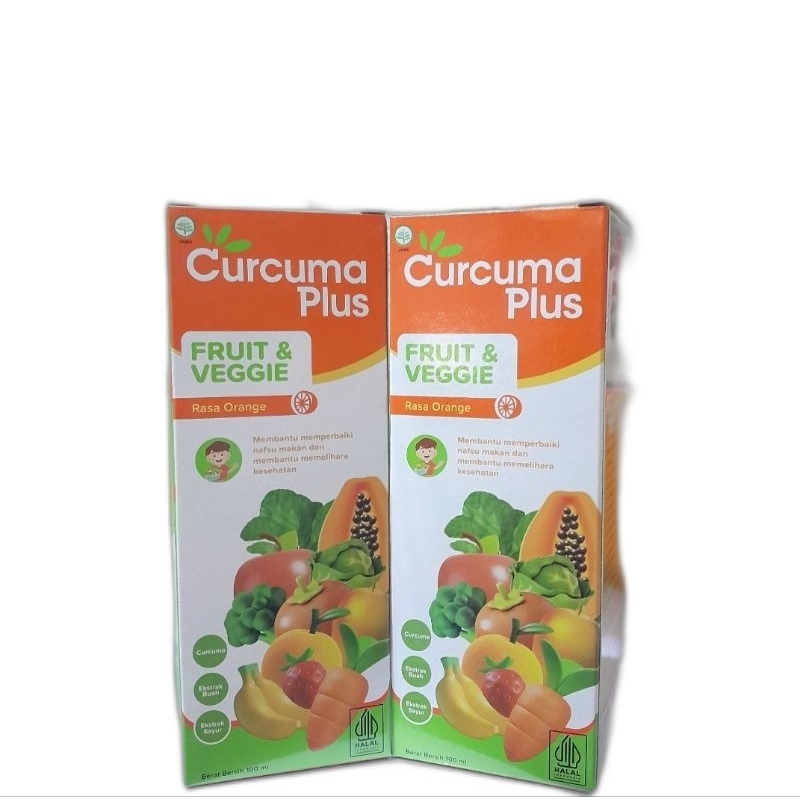 Jual Curcuma Plus Fruit & Veggie rasa Orange 100ml | Shopee Indonesia