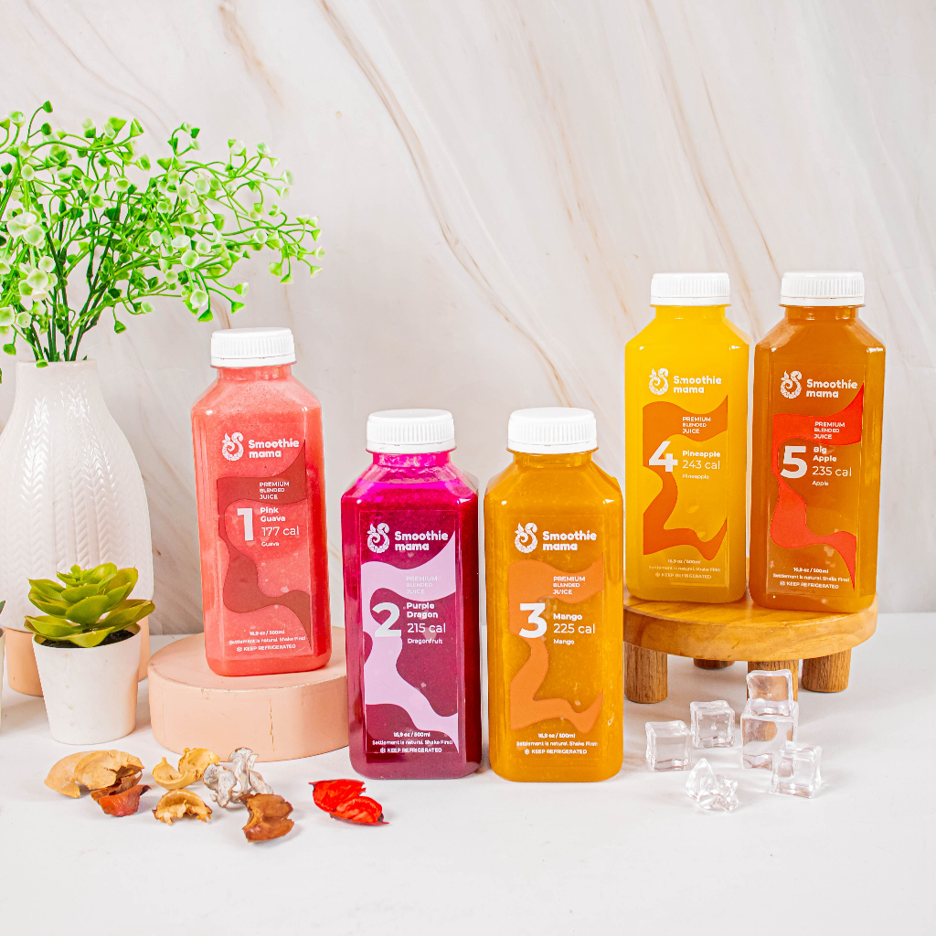 Jual SMOOTHIEMAMA Paket Jus Sehat 5 Rasa Detox Diet Hamil | Shopee ...