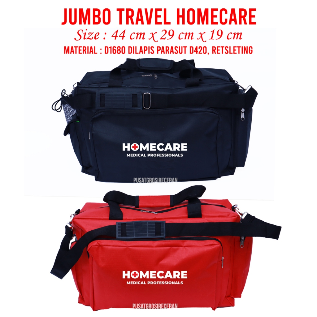 Jual HomeCare Jumbo Travel Medical Kit Bag Tas Perlengkapan Medis Home ...