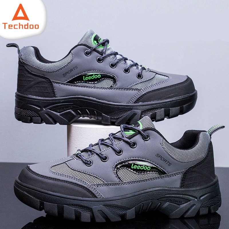 Jual Techdoo Sepatu Pria Gunung Tahan Air Outdoor Sepatu Olahraga Hiking Sport Casual Adventure ...