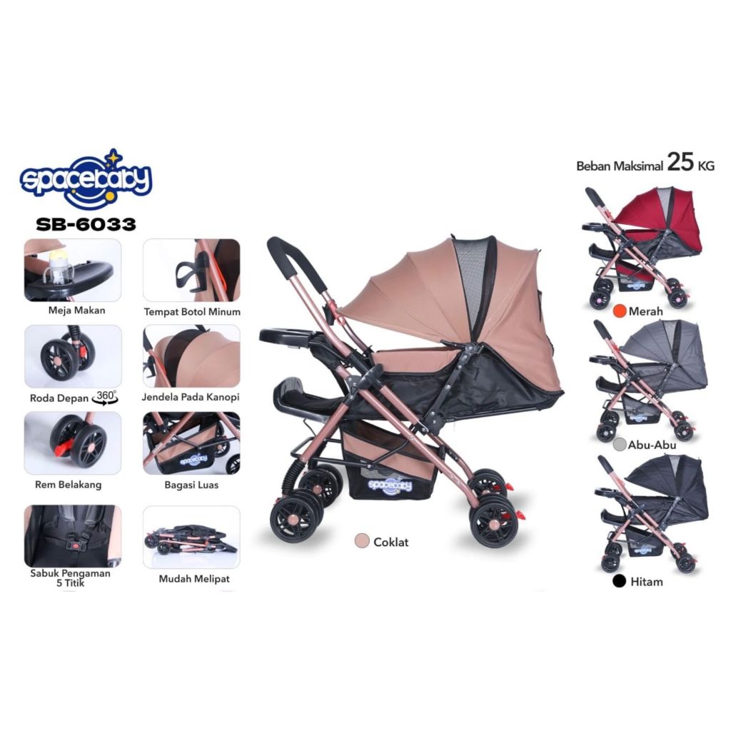 Jual Baby Stroller Space baby SB 6212 SB6212 / SB 6215 SB-6215 / SB-6202 SB6202 / SB6055 SB 6055 ...
