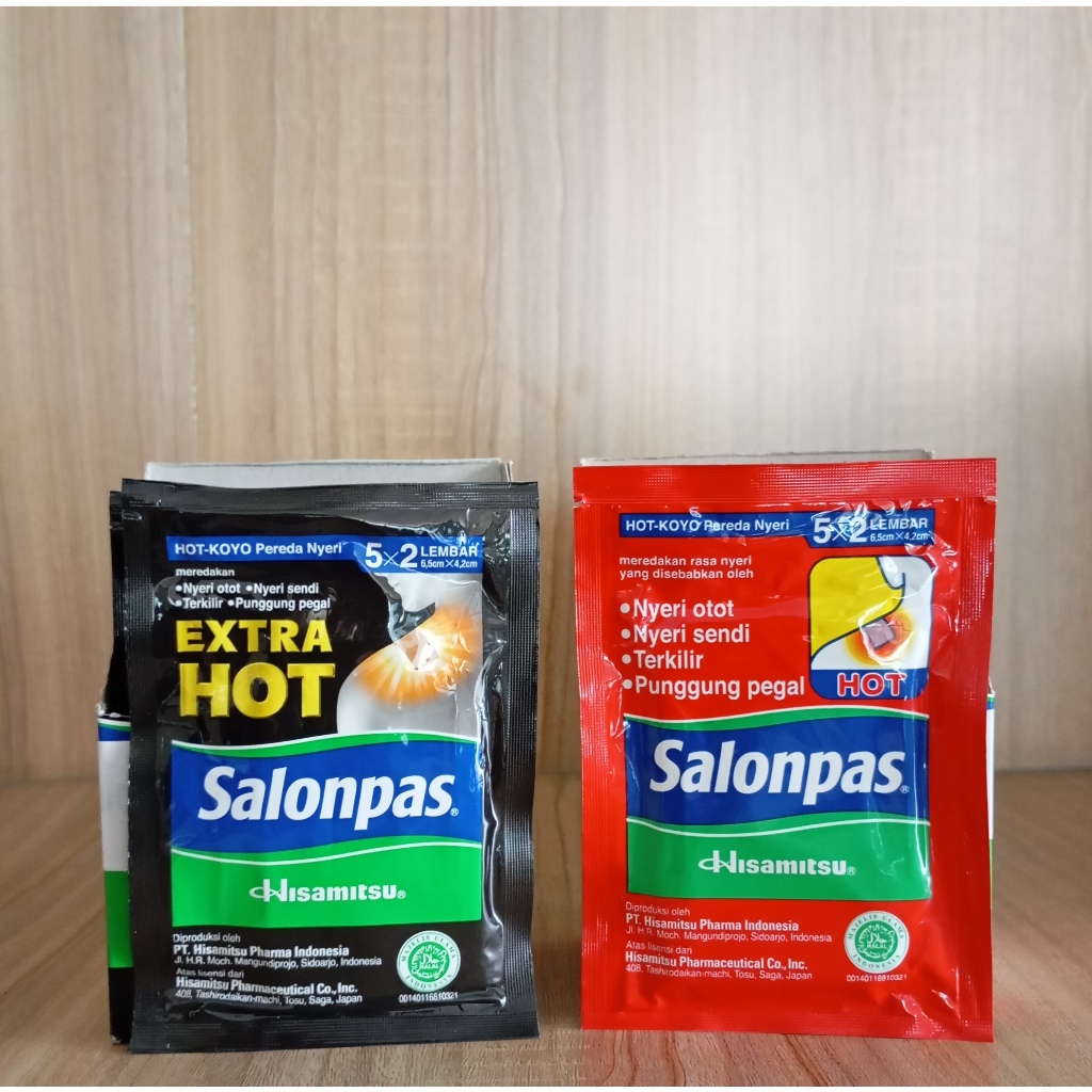 Jual Koyo Salonpas Hot Merah dan Hot Hitam Pereda Nyeri Otot/Pegal Linu ...