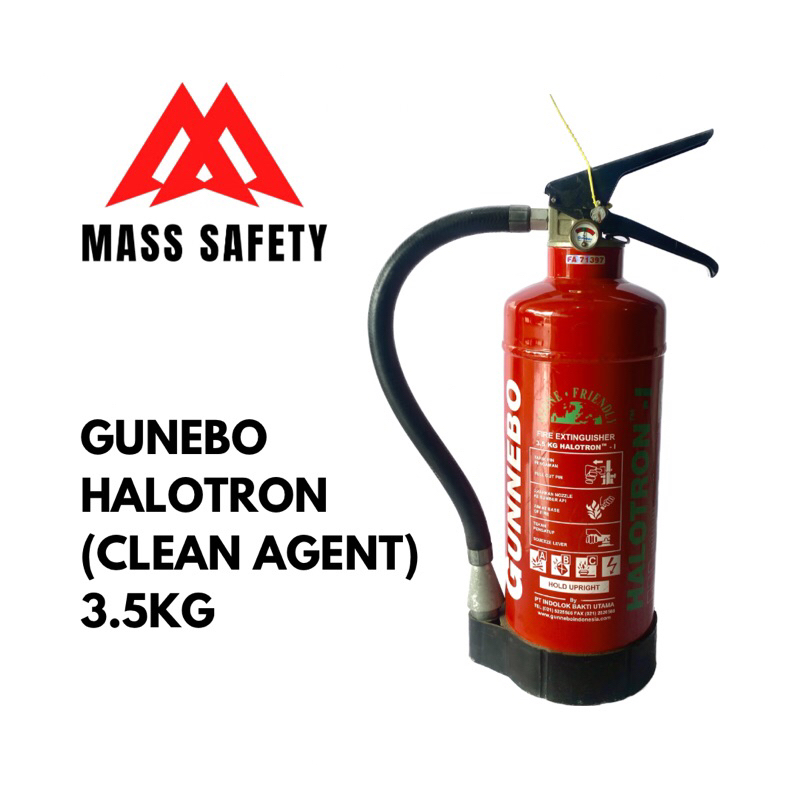 Jual APAR GUNNEBO HALON HALOTRON / CLEAN AGENT 3.5KG BERGARANSI 2 TAHUN ...