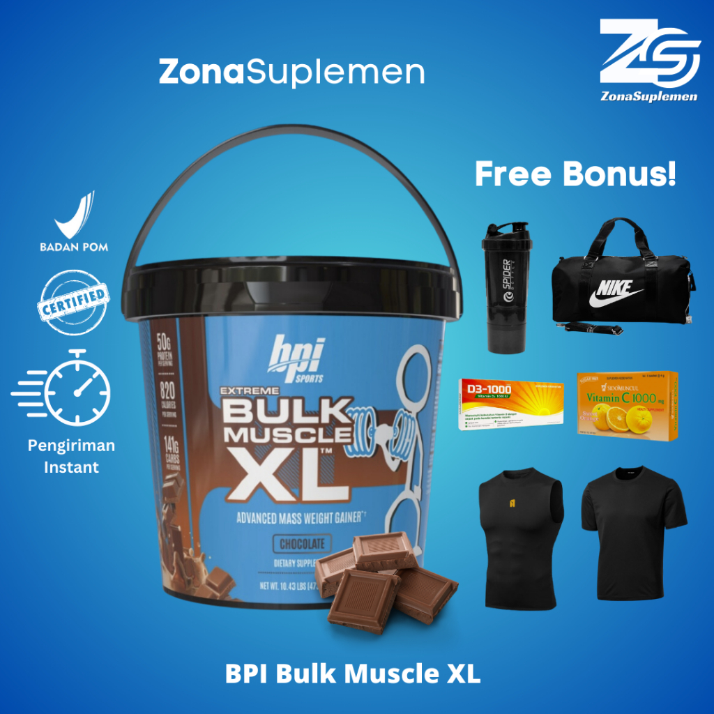 Jual BPI Extreme Bulk Muscle XL 10 Lbs Weight Mass Gainer BPI Sports | Shopee Indonesia
