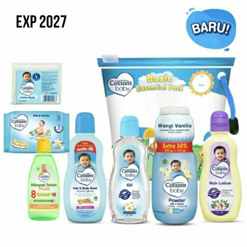 Jual 7 in 1 | 6 in 1 Cussons Baby Basic Pack + Telon, Cussons Gift Bag ...