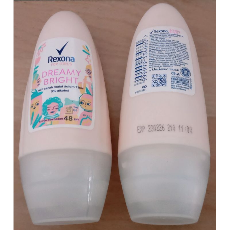 Jual Rexona Dreamy Bright 40 ml | Shopee Indonesia