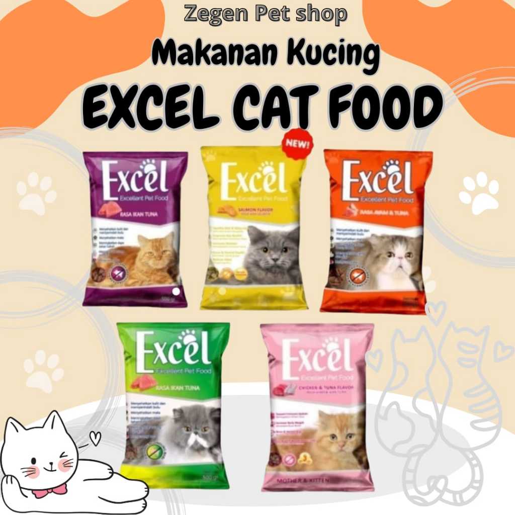 Jual EXCEL CAT FOOD 20 KG (MAKANAN KUCING EXCEL) KHUSUS GOJEK | Shopee ...