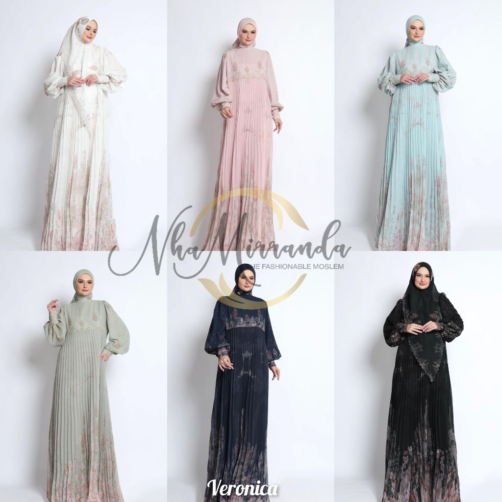 Jual VERONICA SERIES | NHA MIRANDA | Gamis | Shopee Indonesia