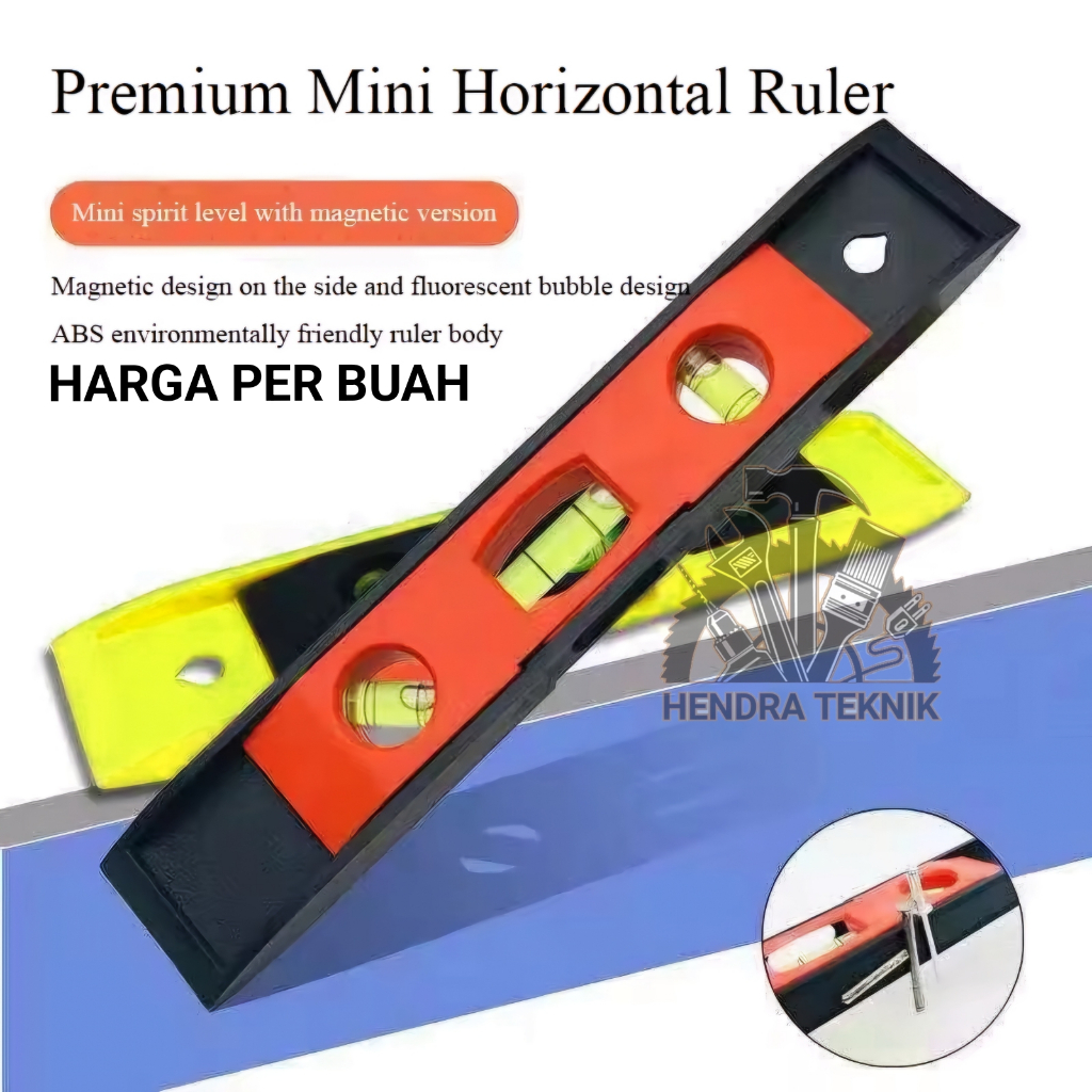 Jual WATERPAS MAGNET 9" WATERPASS TORPEDO 225MM PENGGARIS AIR PENDEK ...
