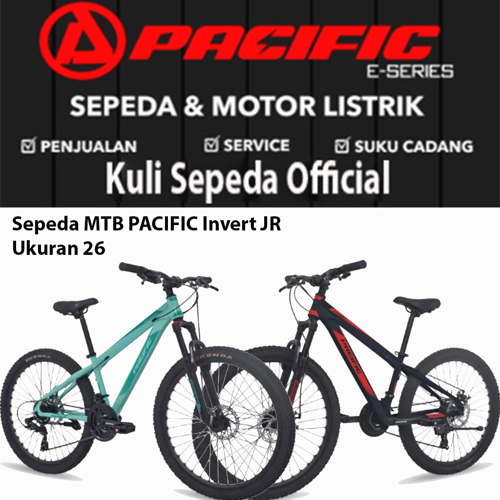 Jual SEPEDA MTB PACIFIC INVERT JUNIOR Ukuran 26Inch Cocok Untuk Anak SD ...