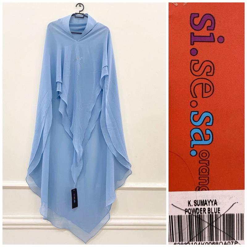 Jual sisesa khimar sumaya powder blue | Shopee Indonesia