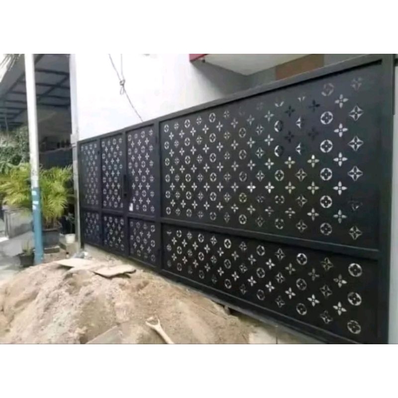 Jual plat LASER cutting CNC 150x30cm 150x40cm tebal 1,5mm pintu pagar ...