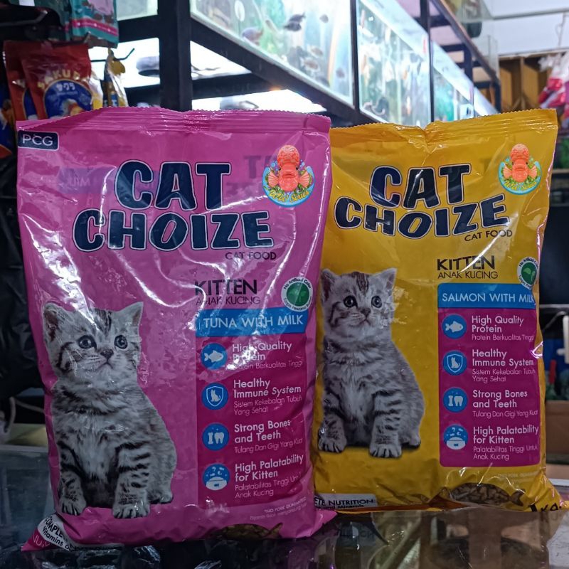 Jual CAT CHOIZE KITTEN 1KG DRY FOOD - SALMON TUNA All Stage Makanan ...