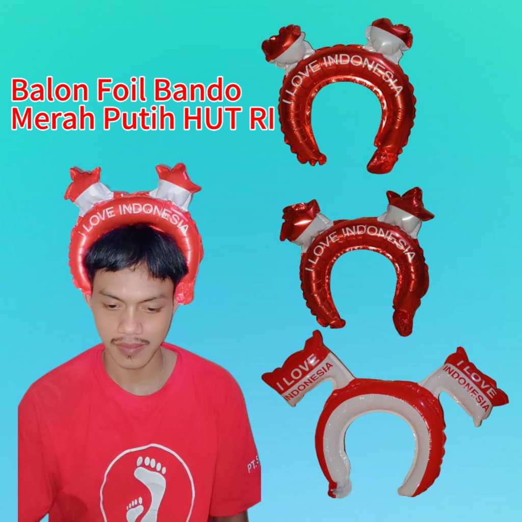 Jual Balon Foil BANDO Merah Putih | Balon Merah Putih | Balon Bando HUT ...