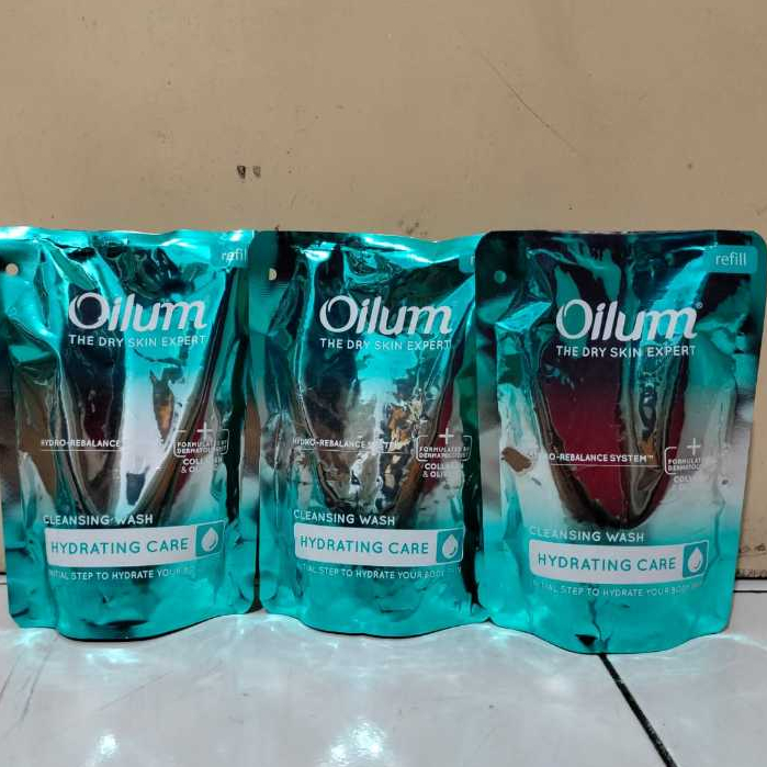 Jual Oilum Hydrating Care Cleansing Wash 175ml / Refill Pouch / The Dry ...