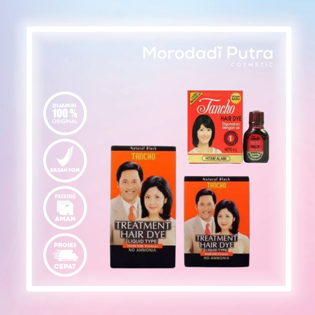Jual tancho semir rambut - full set live (bubuk/cair) | Shopee Indonesia