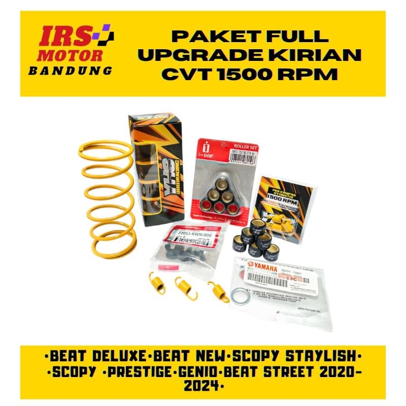 Jual PAKET UPGRADE KIRIAN CVT BEAT DELUXE GENIO BEAT STREET SCOOPY 2020 ...