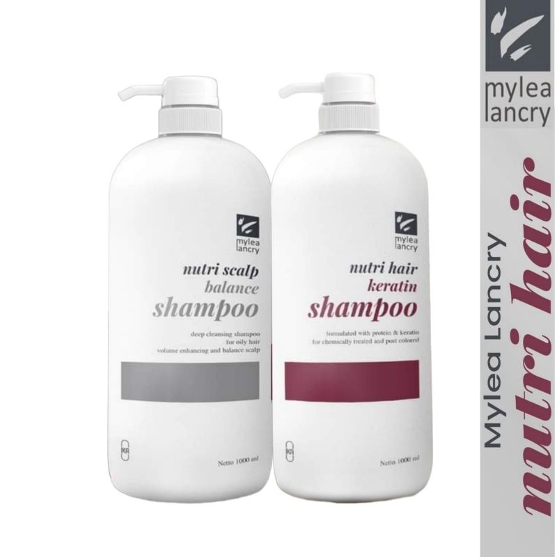 Jual MYLEA Lancry Shampoo Nutri Keratin / Balance Pump 1000ML | Shopee ...