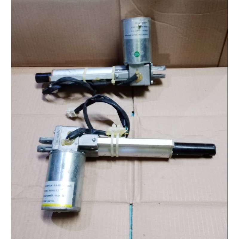 Jual DC motor linear actuator DC 110V -- load 3000N, torsi cukup kuat ...