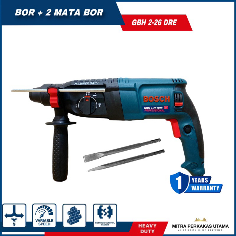 Jual TERMURAH !!! BOR BOSCH GBH 2-26 DRE Dengan 3 FUNGSI (Mesin Bobok ...