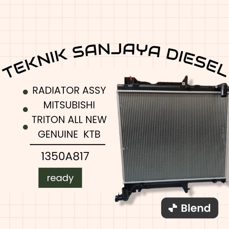 Jual RADIATOR ASSY MITSUBISHI TRITON ALL NEW GENUINE 1350A817 | Shopee ...