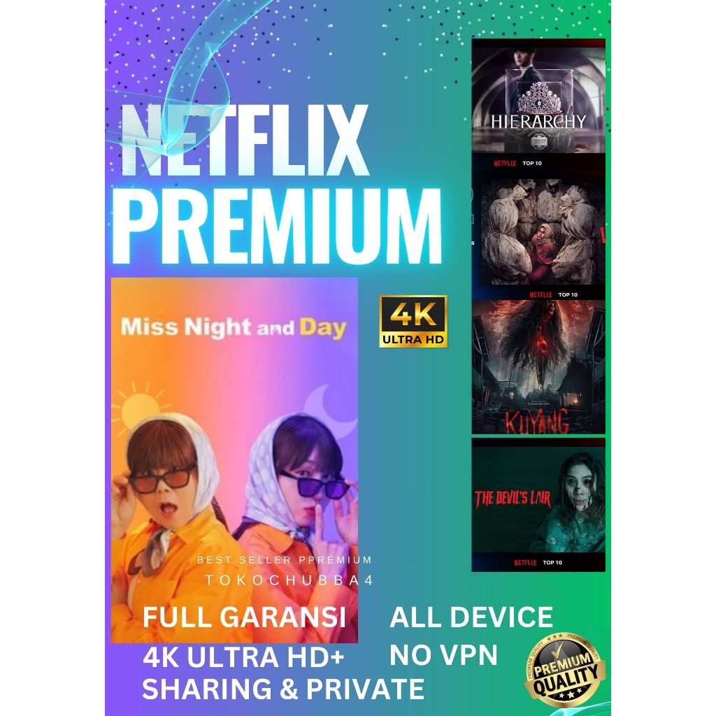 Jual NETFLIXX PREMIUM 4K UHD AMANAH 100% NETFLIX BERGARANSI ANTI SCREEN LIMIT ANTI HOLD | Shopee ...