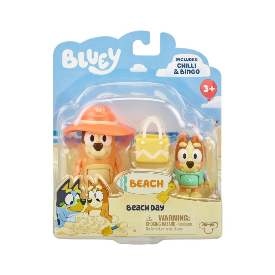 Jual Bluey Beach Day Play 2.5 Inch Mum and Bingo Figures 2-Packs ...