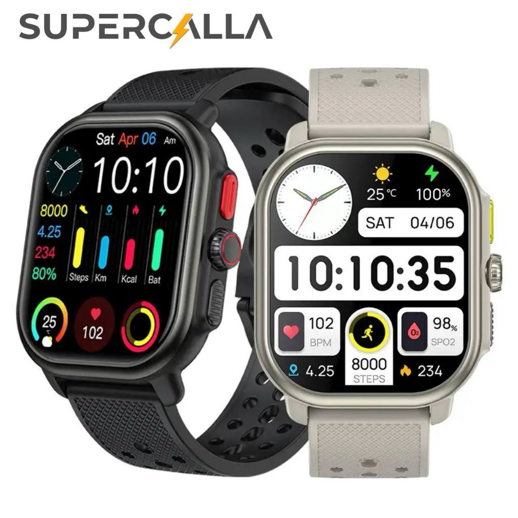 Jual Supercalla GPS Smartwatch Heart Rate Waterproof Pedometer AMOLED ...