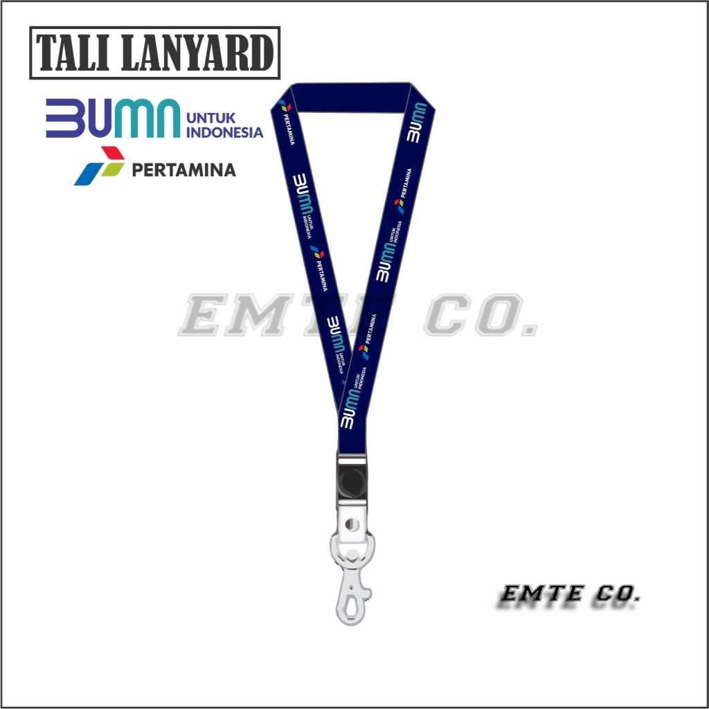 Jual LANYARD BUMN PERTAMINA tali lanyard GANTUNGAN LEHER ID CARD ...