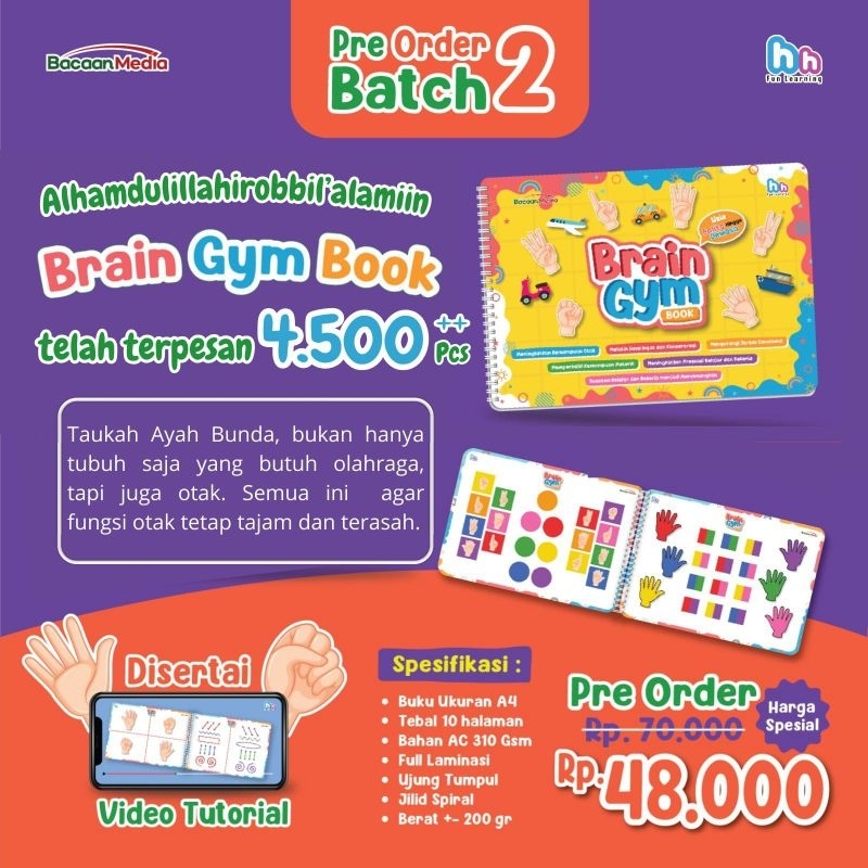 Jual BUKU ANAK : BRAIN GYM BOOK | BUKU MENGASAH OTAK ANAK | BUKU BACAAN ANAK REKOMENDASI ...