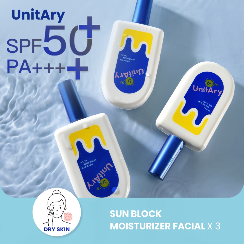 Jual 【Ready Stock】UNITARY Sun Block Moisturizer Facial Multi Paket SPF ...