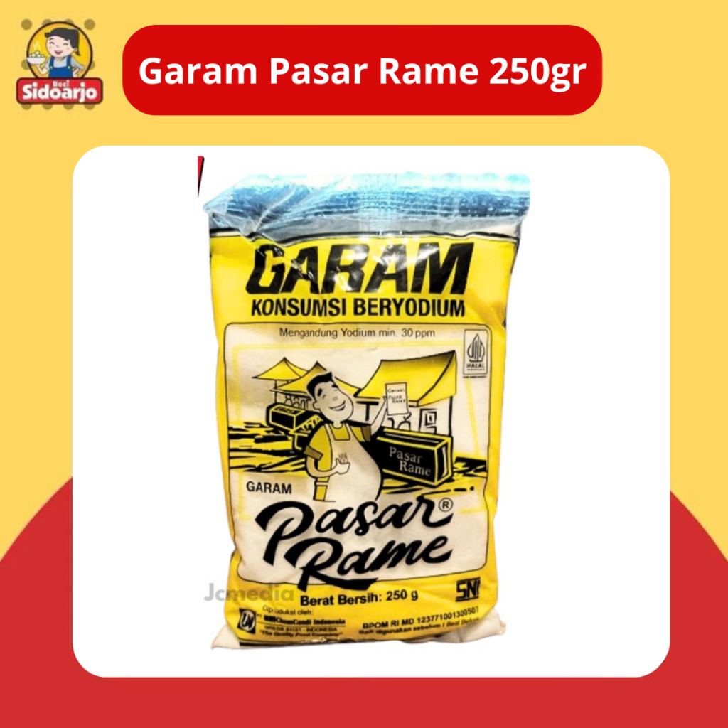 Jual GARAM PASAR RAME BERYODIUM 250 GR - Garam Dapur | Shopee Indonesia
