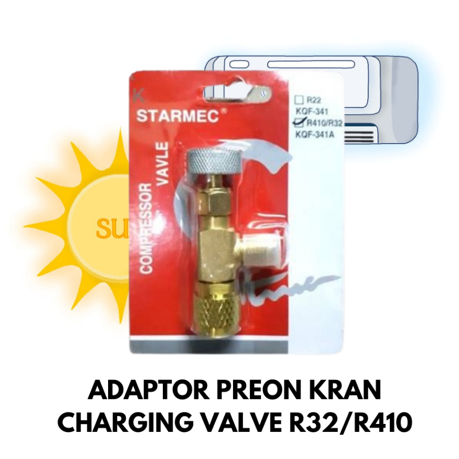 Jual ADAPTOR PREON KRAN CHARGING VALVE R32/R410 | Shopee Indonesia