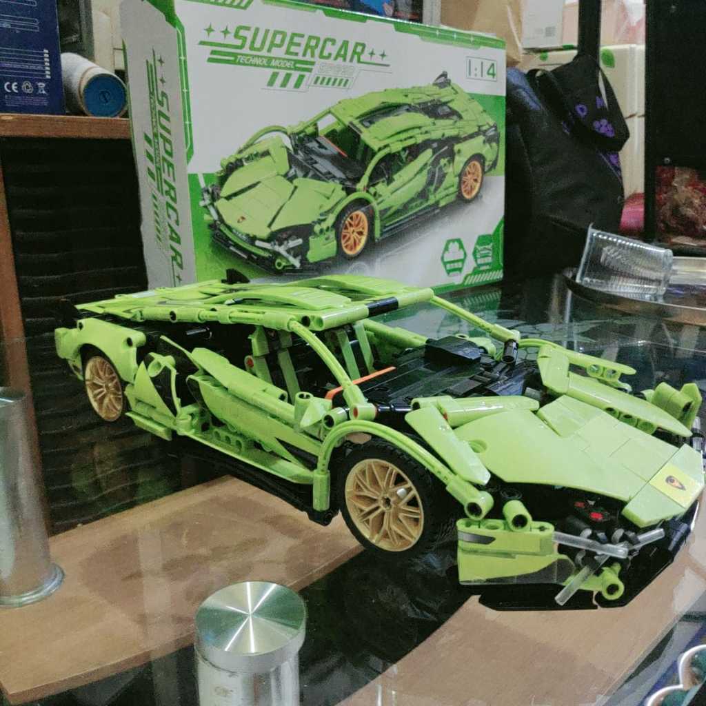 Jual Mainan Brick Technol Model Lamborghini 6079A 1:14 (1280+Pcs ...