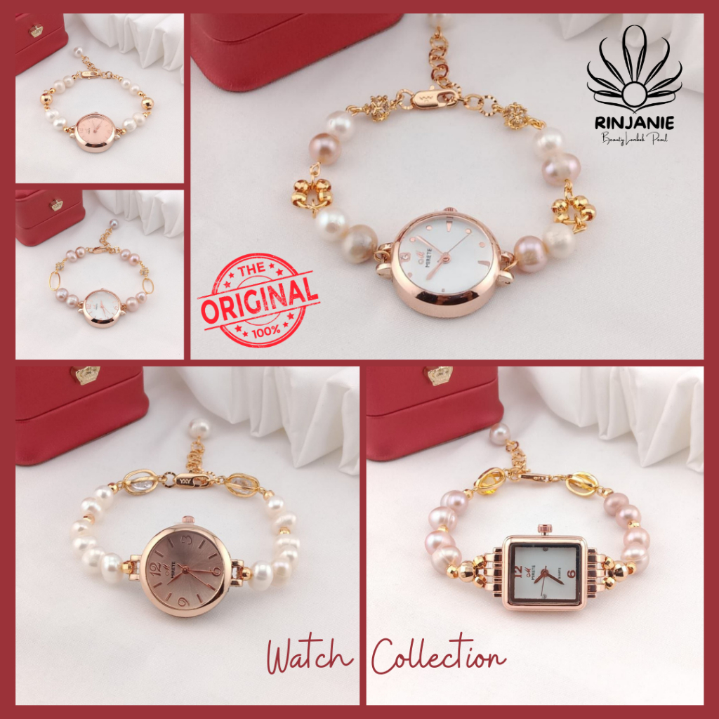 Jual Rinjanie Jam Tangan Mutiara Air Laut dan Tawar Asli Original ...