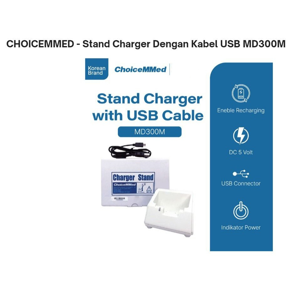 Jual ADAPTOR OXIMETER MD300M STAND CHARGER OXIMETER CHOICEMMED MD300M ...
