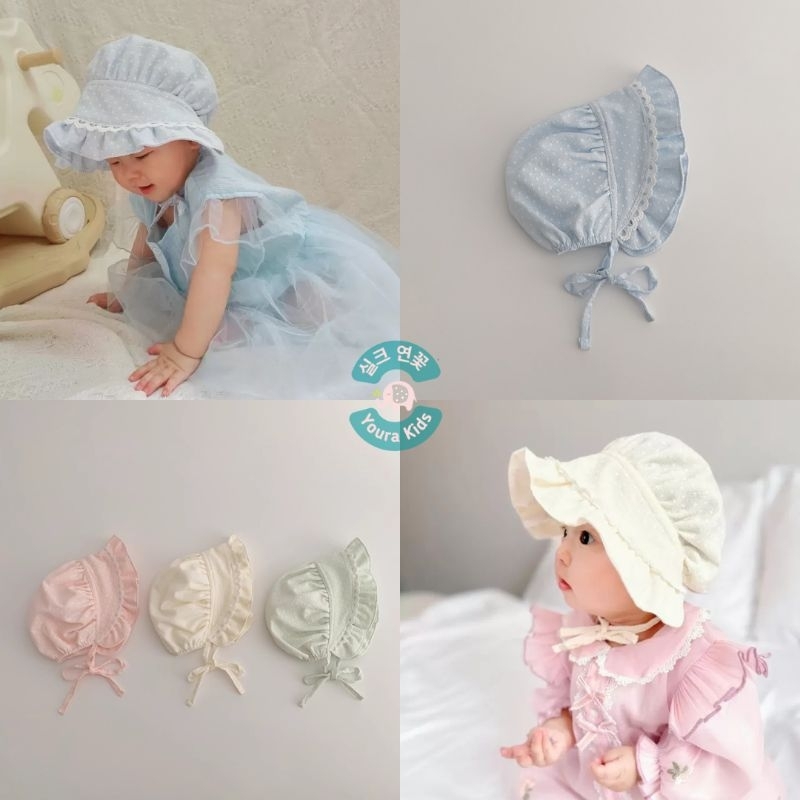 Jual 0-18 bln | Topi BONNET Anak Bayi Newborn-ENGLISH MODEL V2-New ...