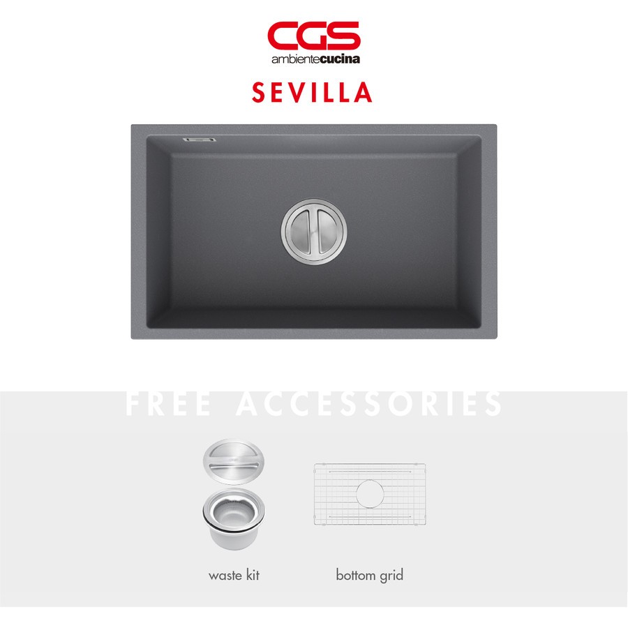 Jual CGS Sevilla Rock Granite Kitchen SINK | Shopee Indonesia