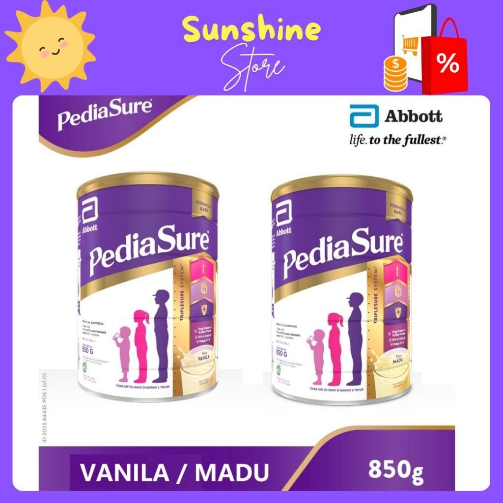 Jual PEDIASURE TRIPLESURE Vanila / Madu - Kaleng 850 GR - Susu Pertumbuhan Anak (EXP: 08/2025 ...