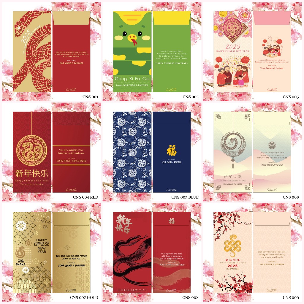 Jual CLV Custom Angpao Imlek | CNY Angpau | Ampao Sincia Tahun Ular ...