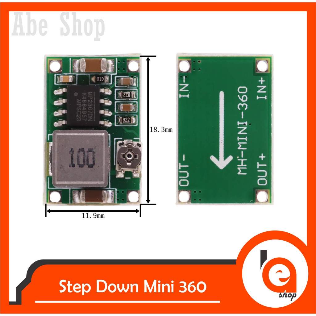 Jual Step Down Mini360 Buck Converter Mini 360 2A DC To DC 5V-23V to 1-17V MP2307 Buck Micro ...