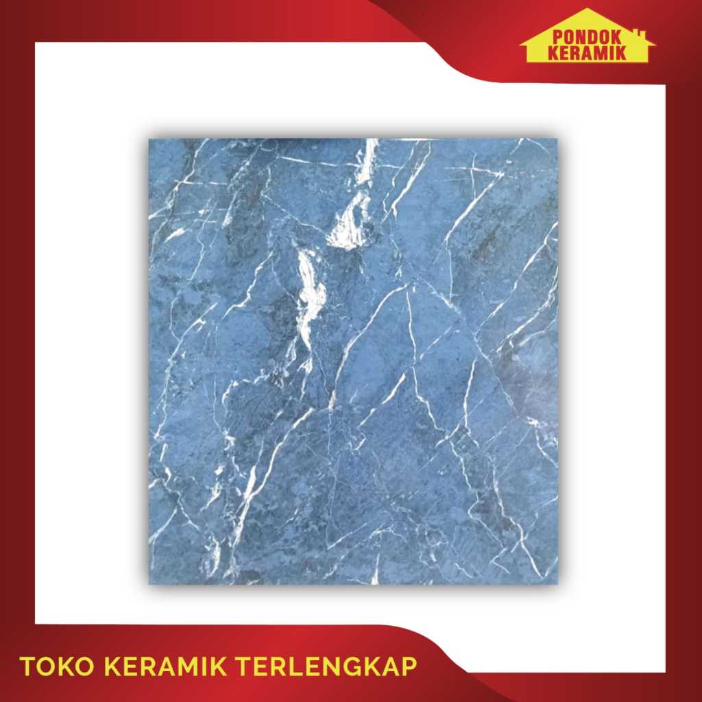 Jual Keramik Lantai Avignon 50x50 Lubny Blue Motf Marble Marmer Biru ...
