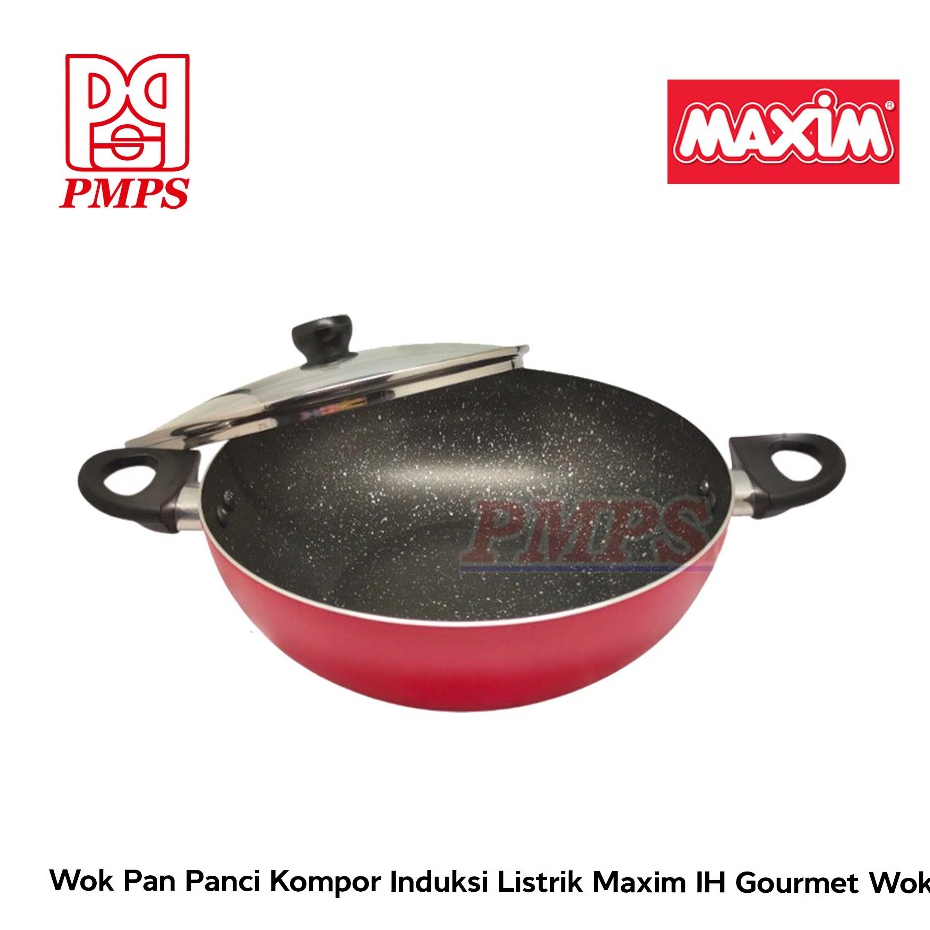 Jual Wok Pan Panci Kompor Induksi Listrik Maxim IH Gourmet Wok + GC ...