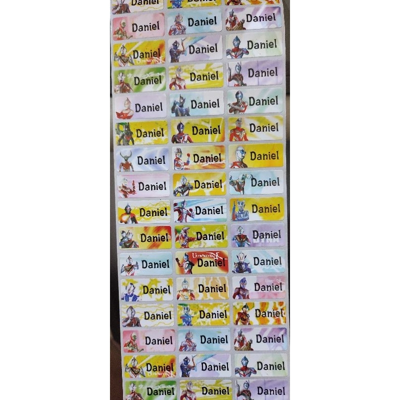 Jual cute labels sticker tahan air anti sobek untk buku,alat tulis ...