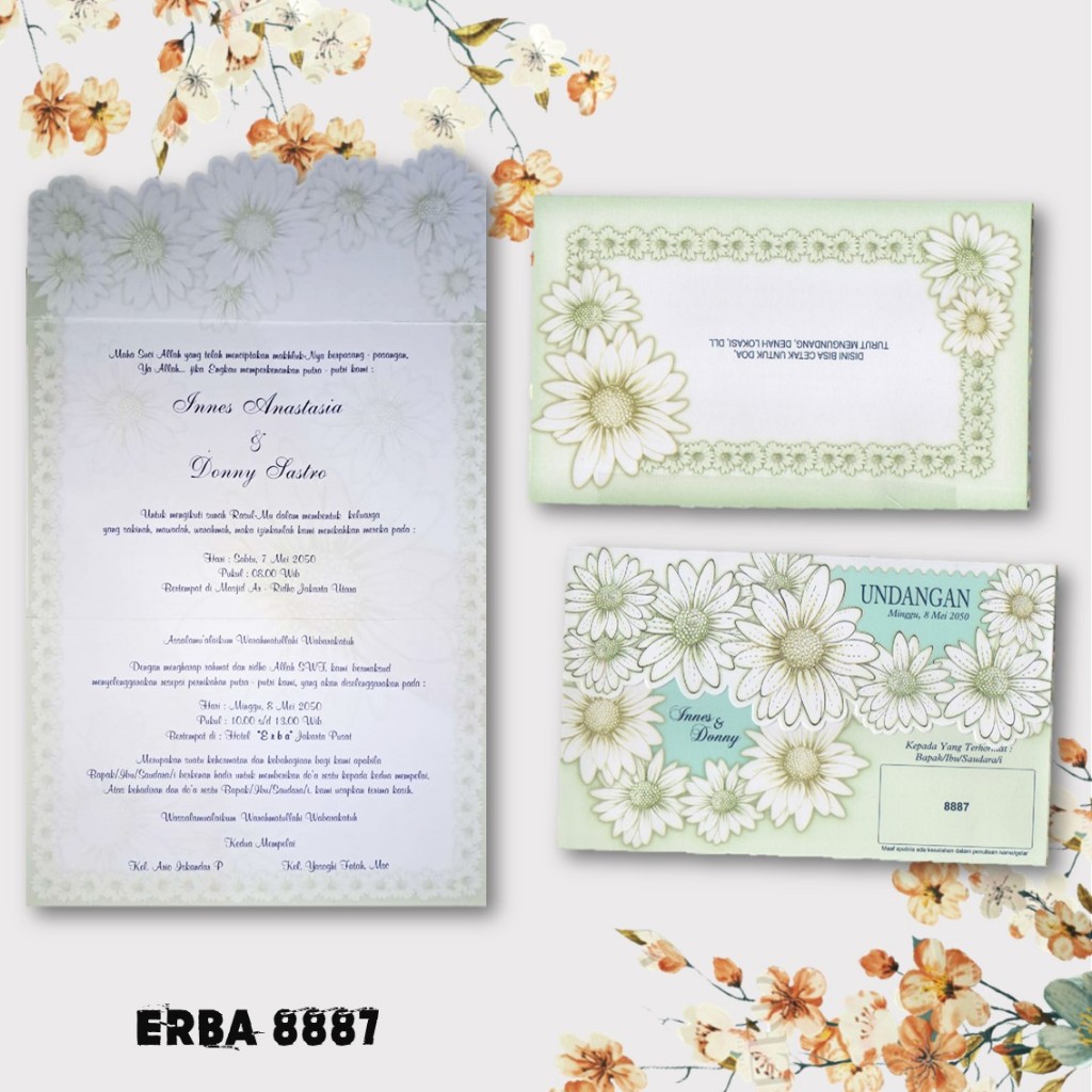 Jual ERBA 8887 Blangko Undangan KOSONGAN, Undangan Pernikahan Murah ...