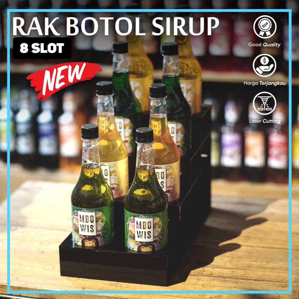 Jual Rak Botol Sirup Akrilik Isi 8 | Shopee Indonesia