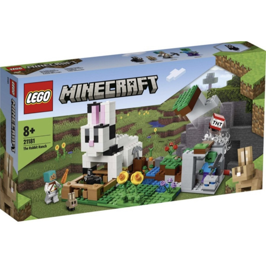 Jual LEGO Minecraft 21181 The Rabbit Ranch | Shopee Indonesia
