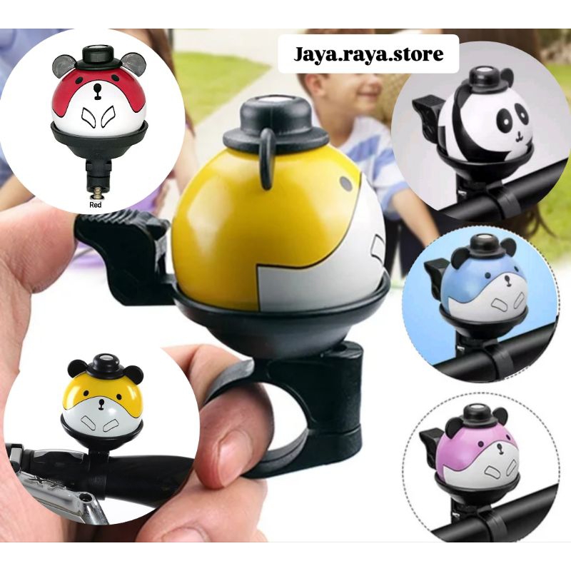 Jual Bel sepeda panda hamster!! Free bublewrap Bel ting Sepeda Panda ...