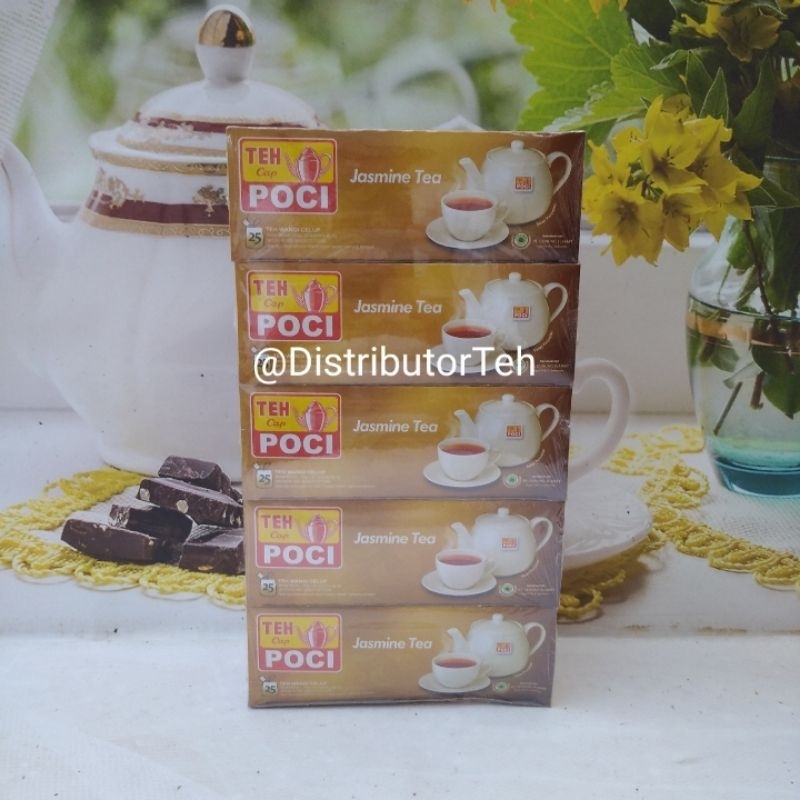 Jual Teh Celup Cap Poci Melati 25 Bags - Teh Poci Jasmine 5 Box ...