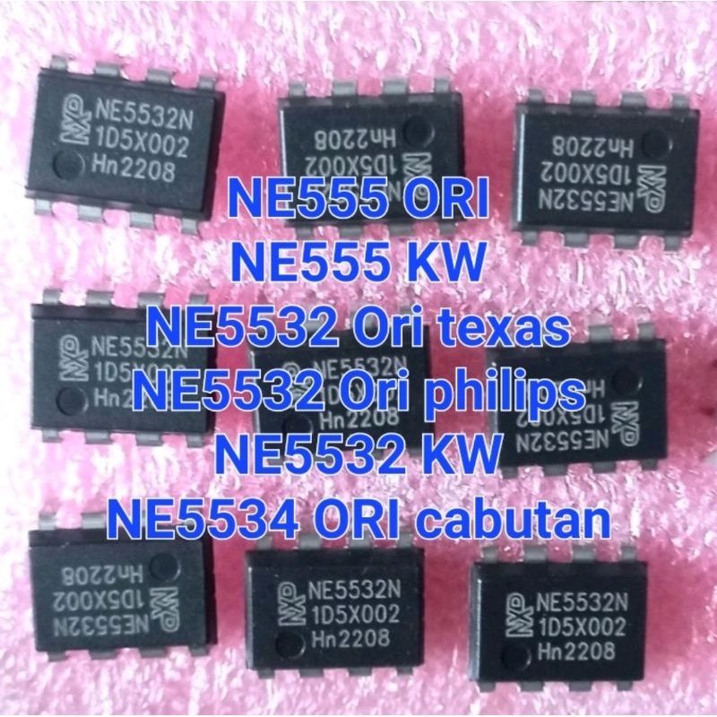 Jual IC NE5532 NE555 NE5534 original philips NXP texas instrument NE5532N NE555P NE5534AP ...